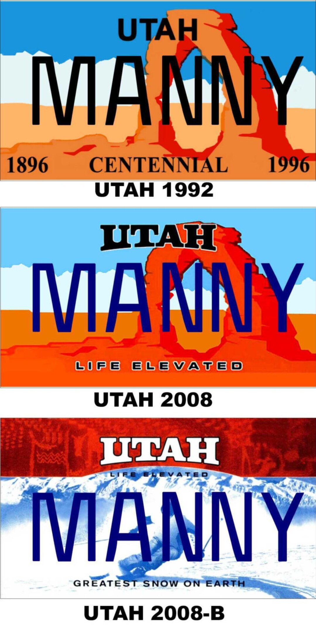 Personalized Utah Refrigerator Magnet State License Plate Replica - Etsy
