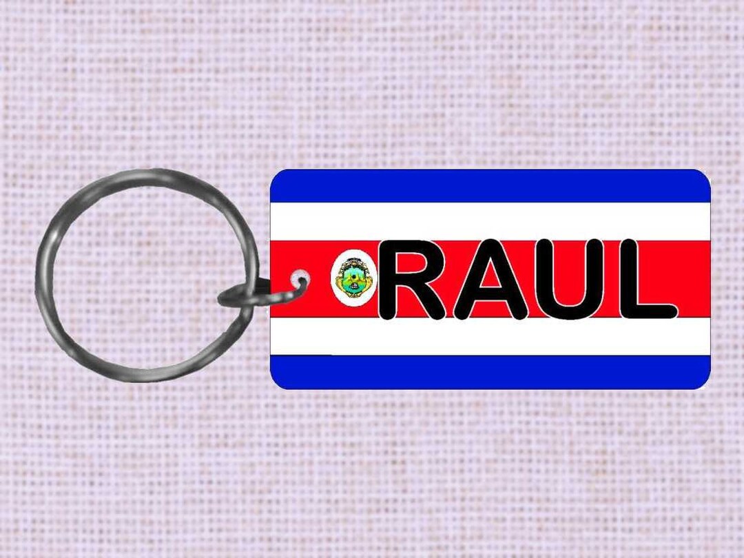 Personalized Costa Rica Country Flag Keychain - Etsy