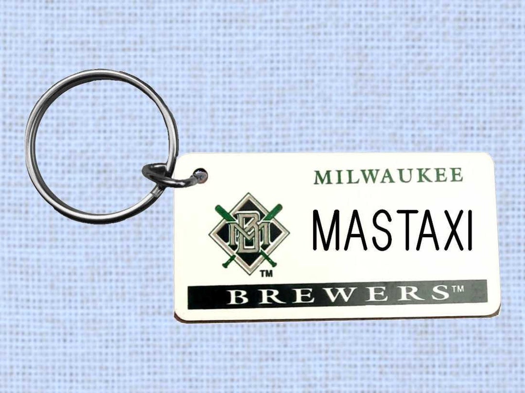 Personalized Milwaukee Brewers Keychain - Key Ring - Etsy