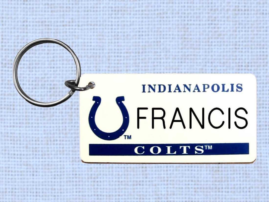 Personalized Indianapolis Colts Keychain Key Ring - Etsy UK