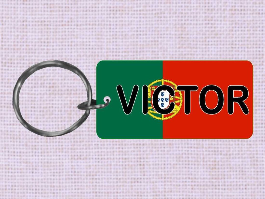 Personalized Portugal Country Flag Keychain - Etsy