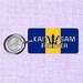Personalized Barbados Country Flag Keychain - Etsy