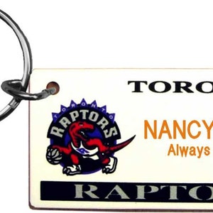 Personalized Toronto Raptors Keychain Key Ring Key Chain - Etsy