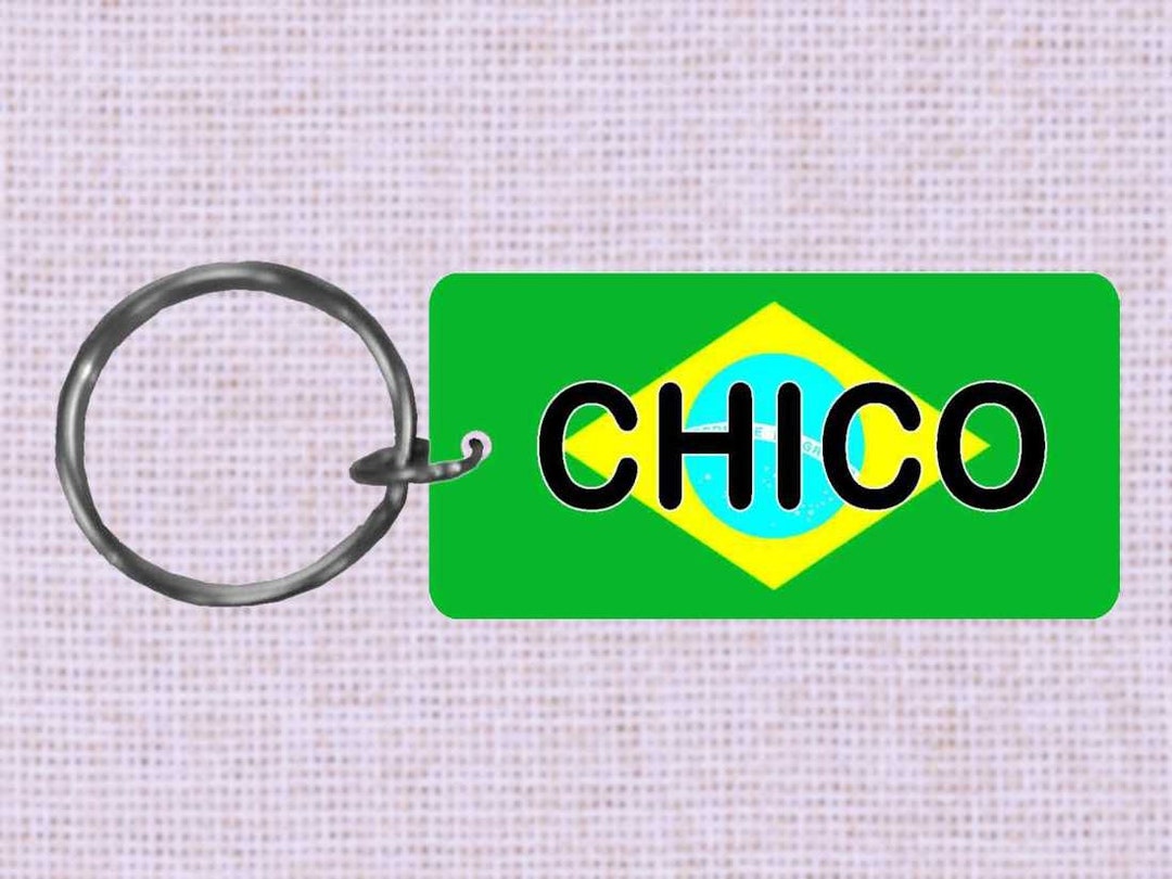 Personalized Brazil Country Flag Keychain - Etsy