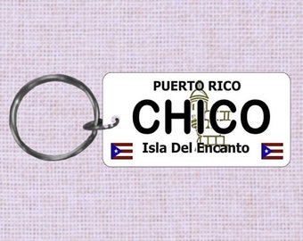 Puerto Rico Pueblo Keychain - Etsy
