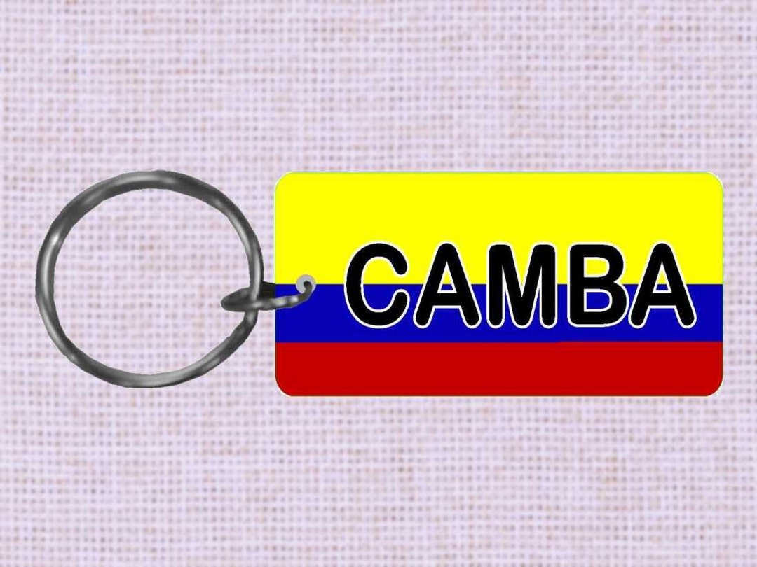 Personalized Columbia Country Flag Keychain - Etsy