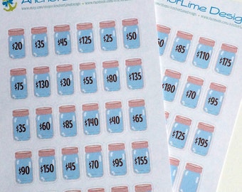 52 Week Money Challenge Planner Stickers Saving Fund | Etsy