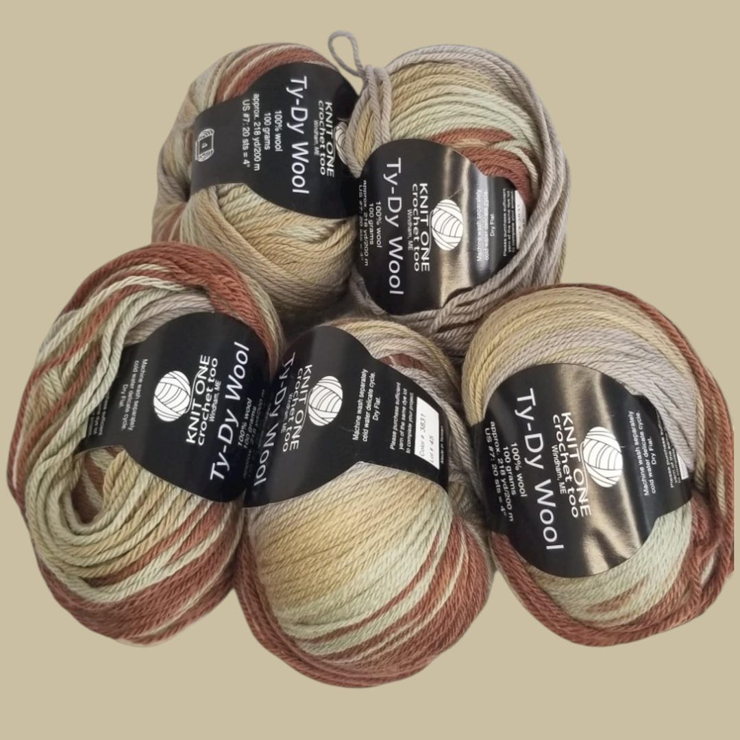 Knit One Crochet Too TY-DY Wool – Light Worsted Striping Yarn - Etsy