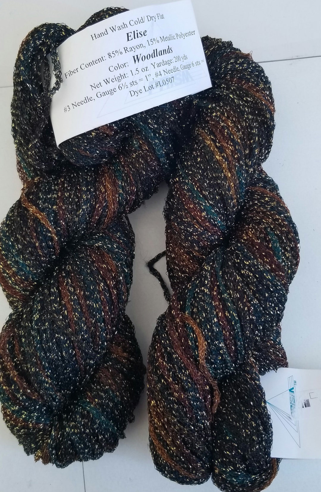 Prism Yarn "elise" Luxury Chained Yarn Hand Dyed, Carry a Long for ...