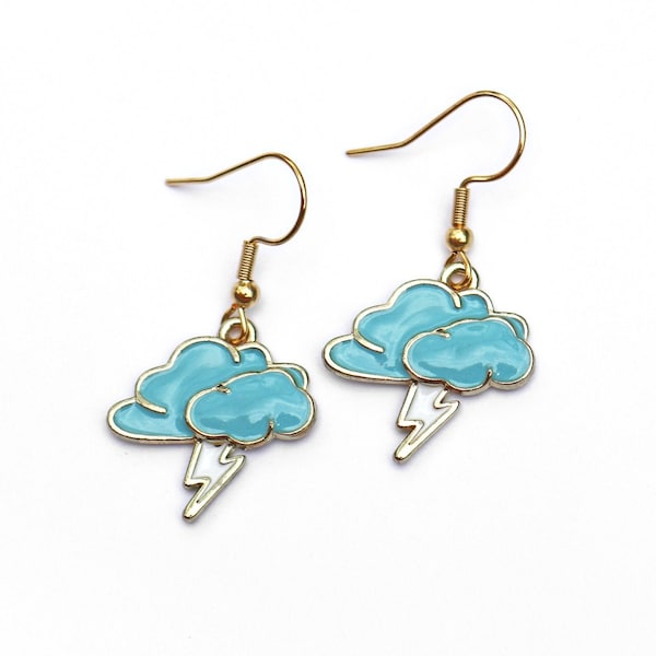 Rain Cloud Earrings - Etsy