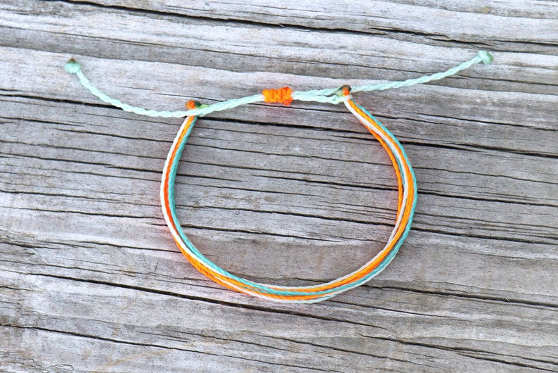 Custom Multicolor String Bracelet / Colorful Waterproof | Etsy