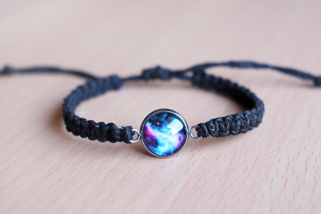 Galaxy Bracelet // Boho Space Bracelet // Milky Way Bracelet // Unisex ...