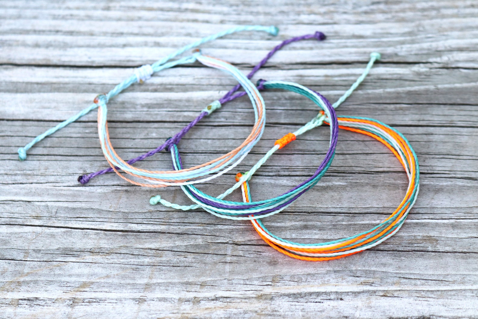 Custom Multicolor String Bracelet / Colorful Waterproof Bracelet ...