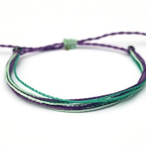 Custom Multicolor String Bracelet / Colorful Waterproof Bracelet ...