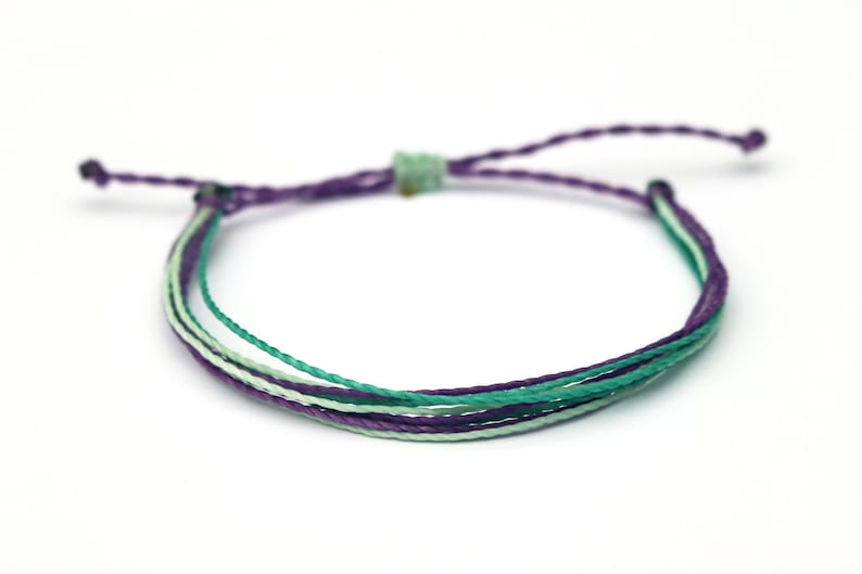 Custom Multicolor String Bracelet / Colorful Waterproof Bracelet ...
