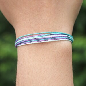 Custom Multicolor String Bracelet / Colorful Waterproof Bracelet ...