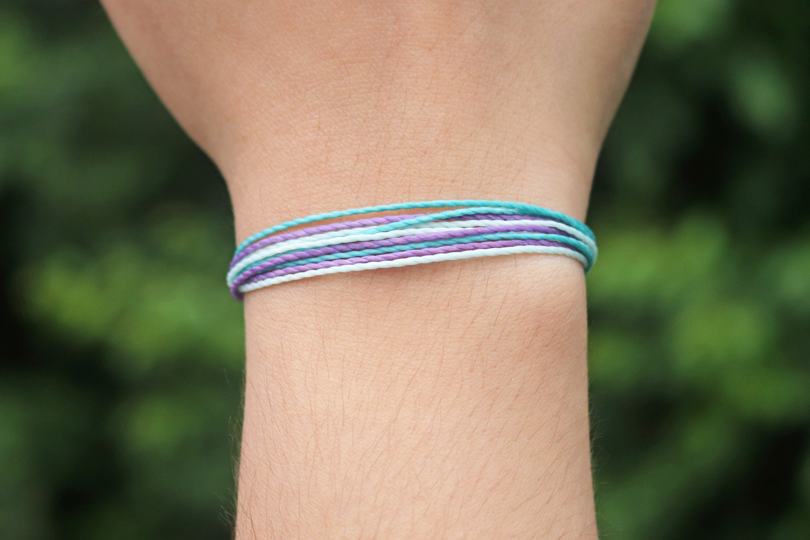 Custom Multicolor String Bracelet / Colorful Waterproof Bracelet ...