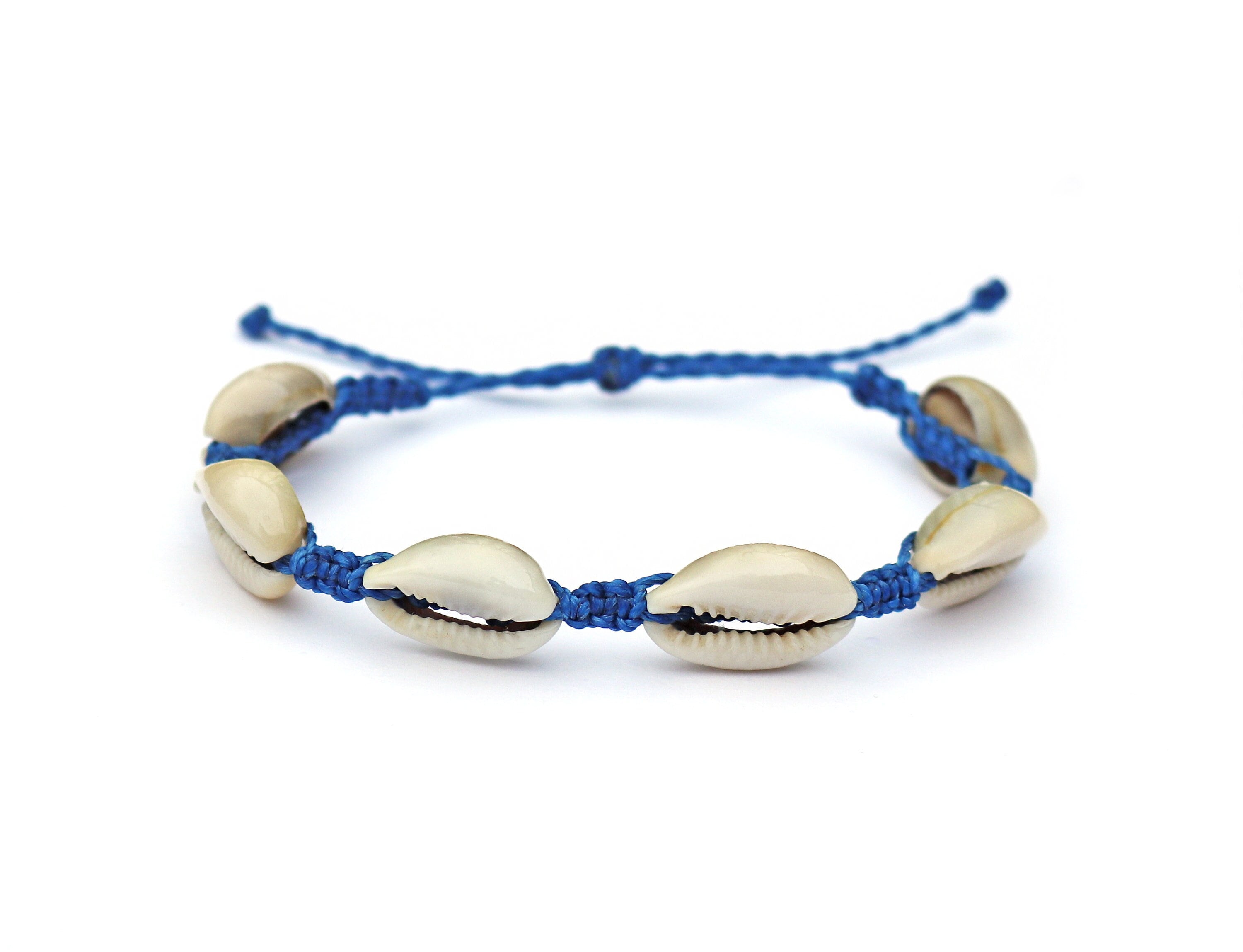 Waterproof Cowrie Shell Bracelet or Anklet / Adjustable Unisex Seashell ...