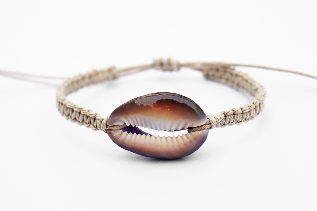 Cowrie Shell Bracelet / Large Cowry Bracelet / Ocean Bracelet / Unisex ...
