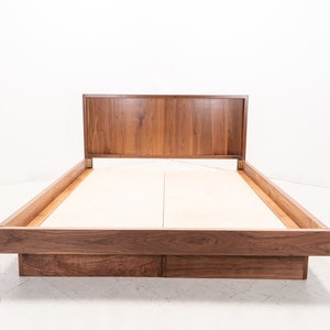 Modern "bowed" Bed With Storage - Etsy