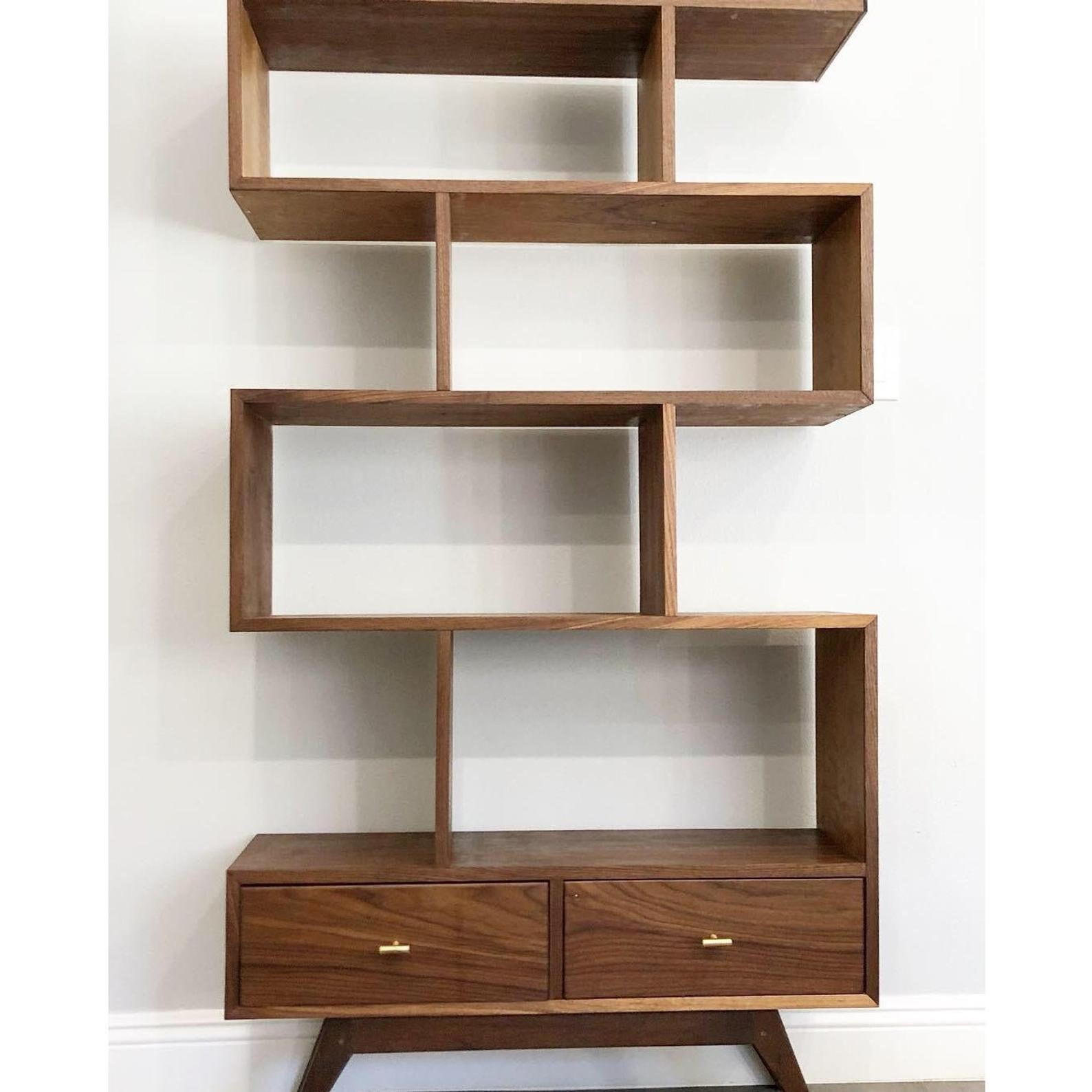 Pair / Hand Crafted 36 & 48 Walnut staggered Bookcase Custom Listing ...