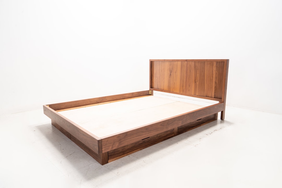 Modern "bowed" Bed With Storage - Etsy