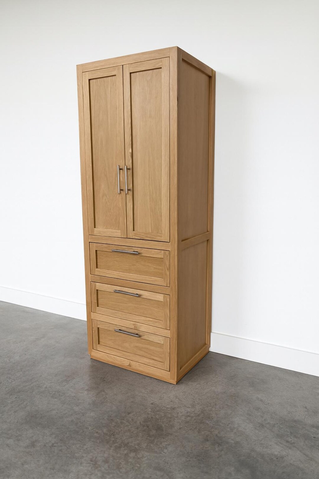 Linen Cabinet Tower- Rift White Oak - Etsy