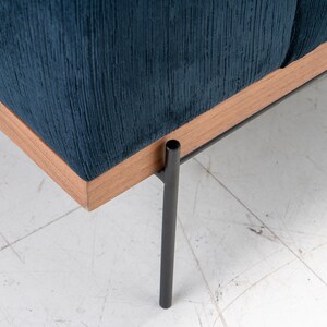 Modern Wood-rail Sofa - Etsy