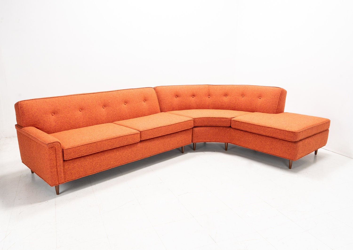 Mid Century Curved Round Sectional - Etsy