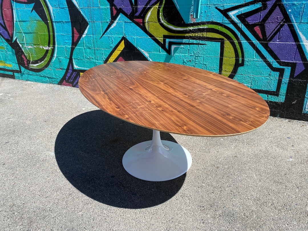 70" Mid Century Style Oval Tulip Dining Table - Etsy