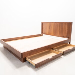 Modern "bowed" Bed With Storage - Etsy