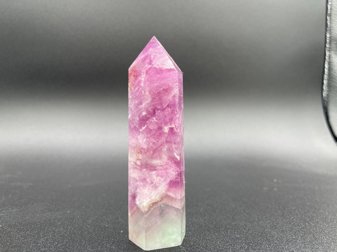 Pink Fluorite Tower Point Small Beautiful Magenta Pink Purple 1009 - Etsy