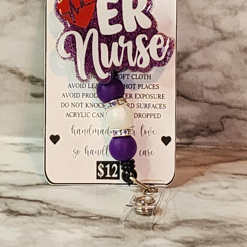 Er Nurse Badge Reel - Etsy