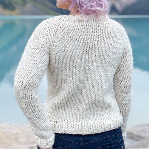 KNITTING PATTERN Stockinette Beginner Raglan Lite Beginner - Etsy