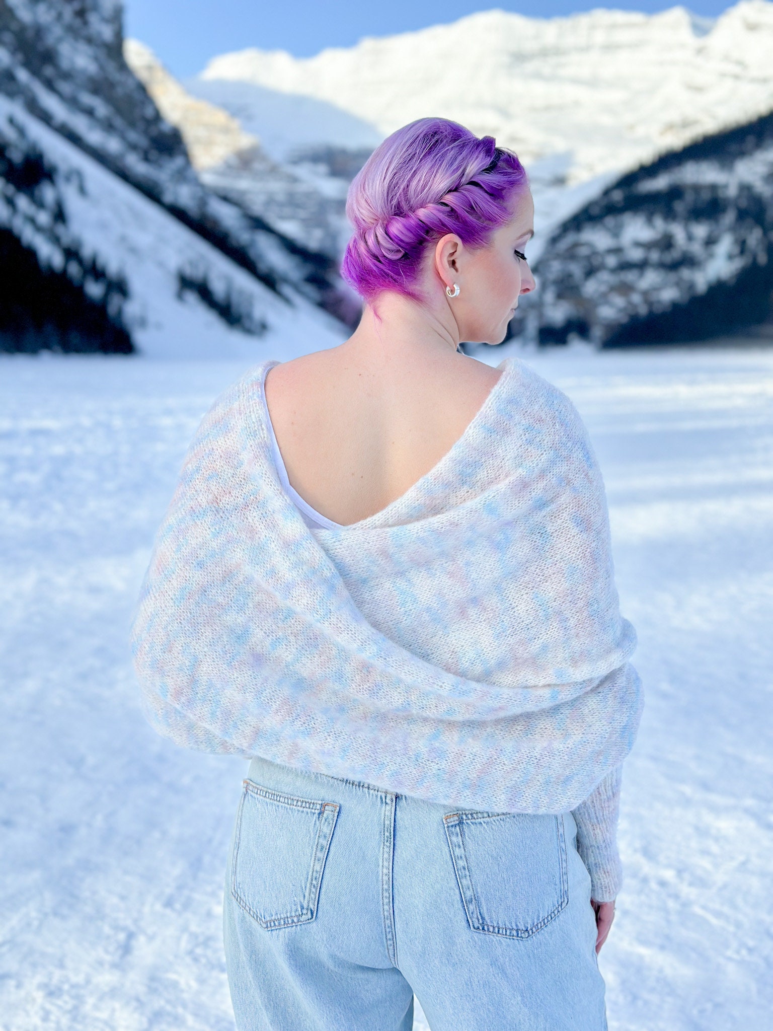 KNITTING PATTERN ** Cloudscape Sweater Scarf, Scarf With Sleeves, Sneed ...