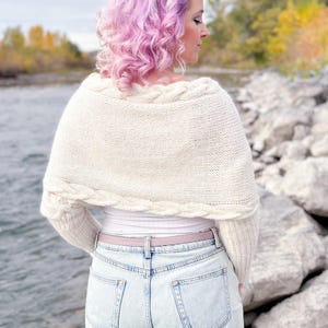 KNITTING PATTERN ** Braided Sweater Scarf, Scarf With Sleeves, Sneed ...