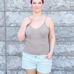 KNITTING PATTERN ** Braided Bralette, Knit Bralette, Knit Camisole ...