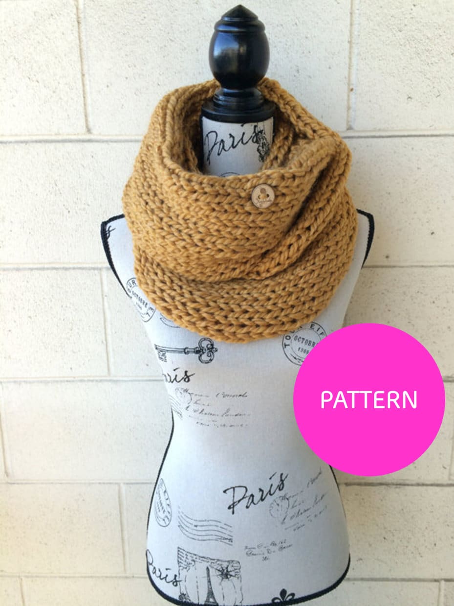 KNIT PATTERN The Basic Betch Scarf knit scarf pattern basic | Etsy