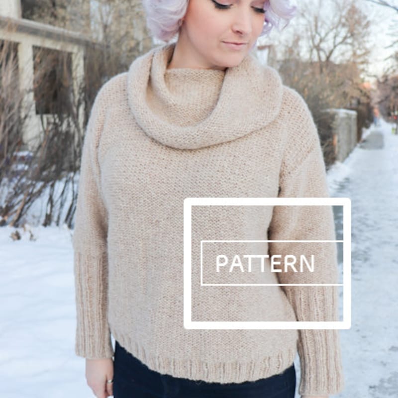 Cowl Neck Sweater - Etsy