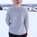 KNITTING PATTERN ** Easy Eyelet Yoke Sweater Pattern, Beginner Yoke ...