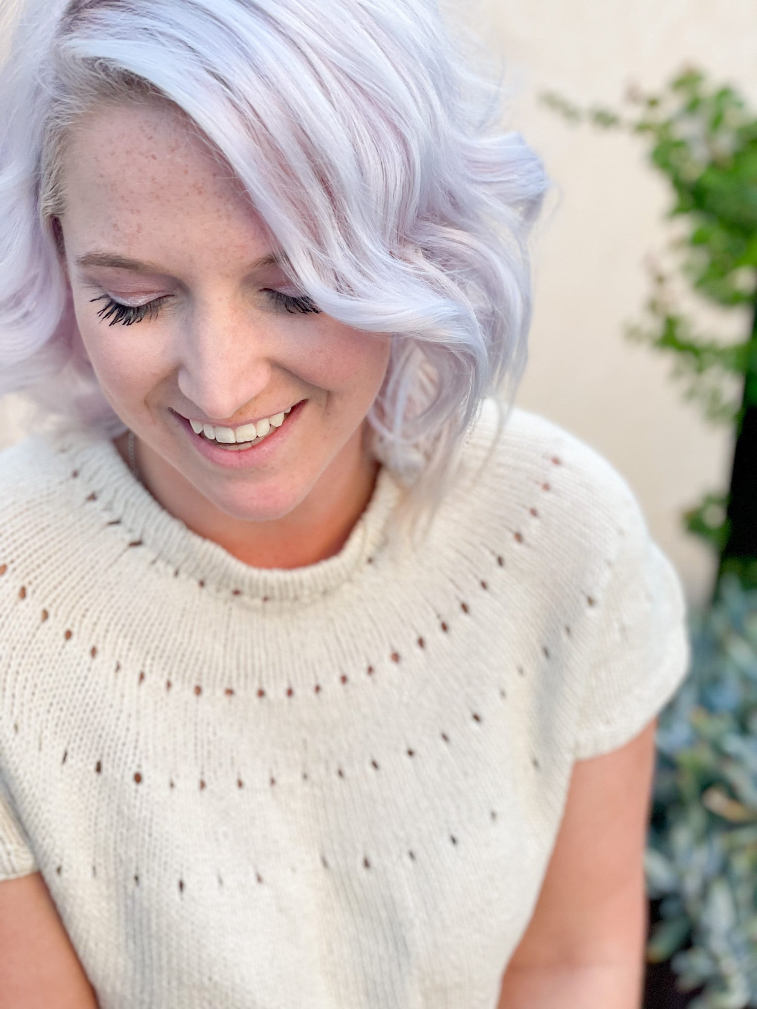 KNITTING PATTERN Easy Eyelet Yoke LITE Sweater Pattern - Etsy Canada