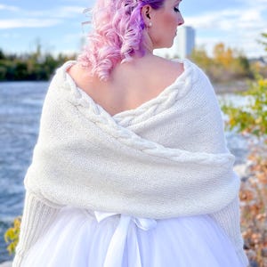 KNITTING PATTERN ** Braided Sweater Scarf, Scarf With Sleeves, Sneed ...