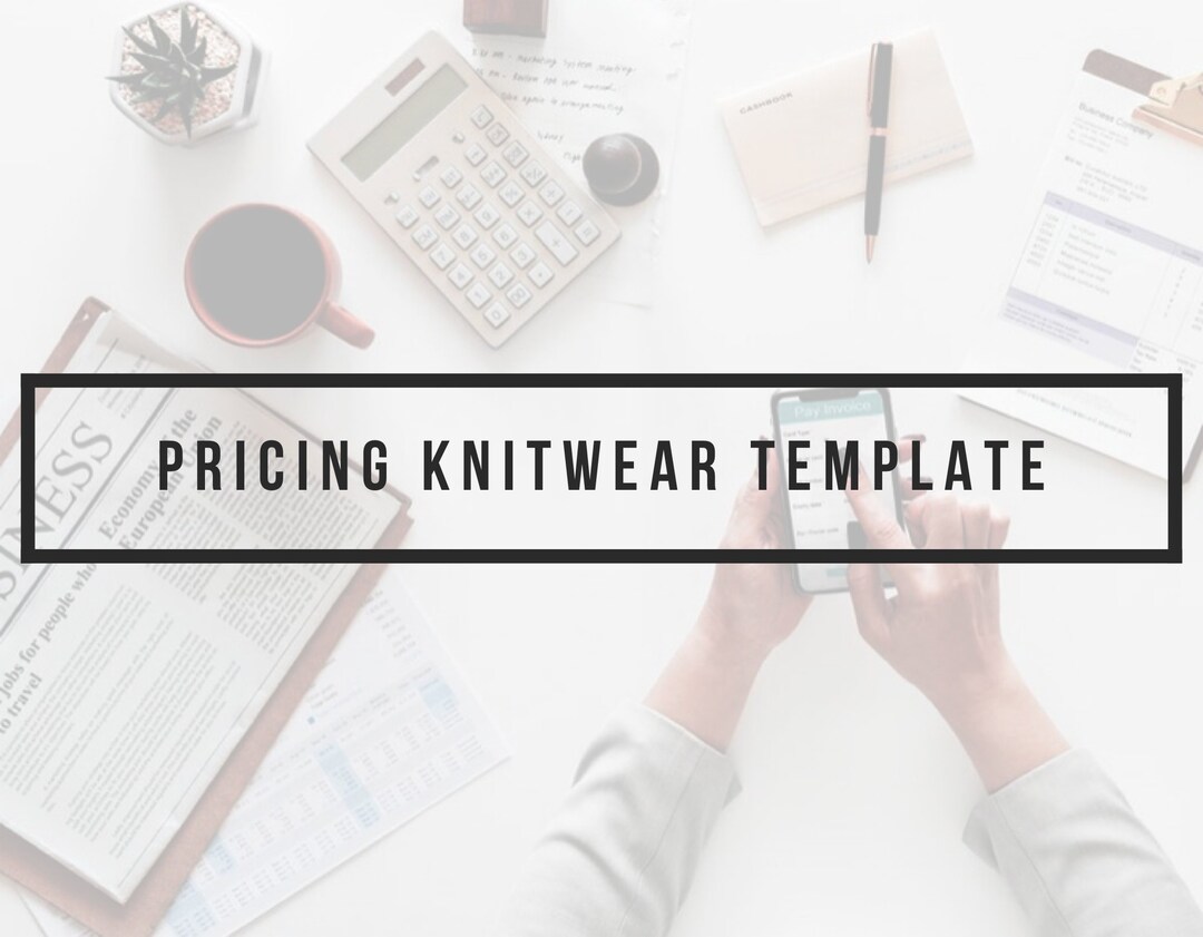 PRICING KNITWEAR TEMPLATE for Knit and Crochet Wearables - Etsy