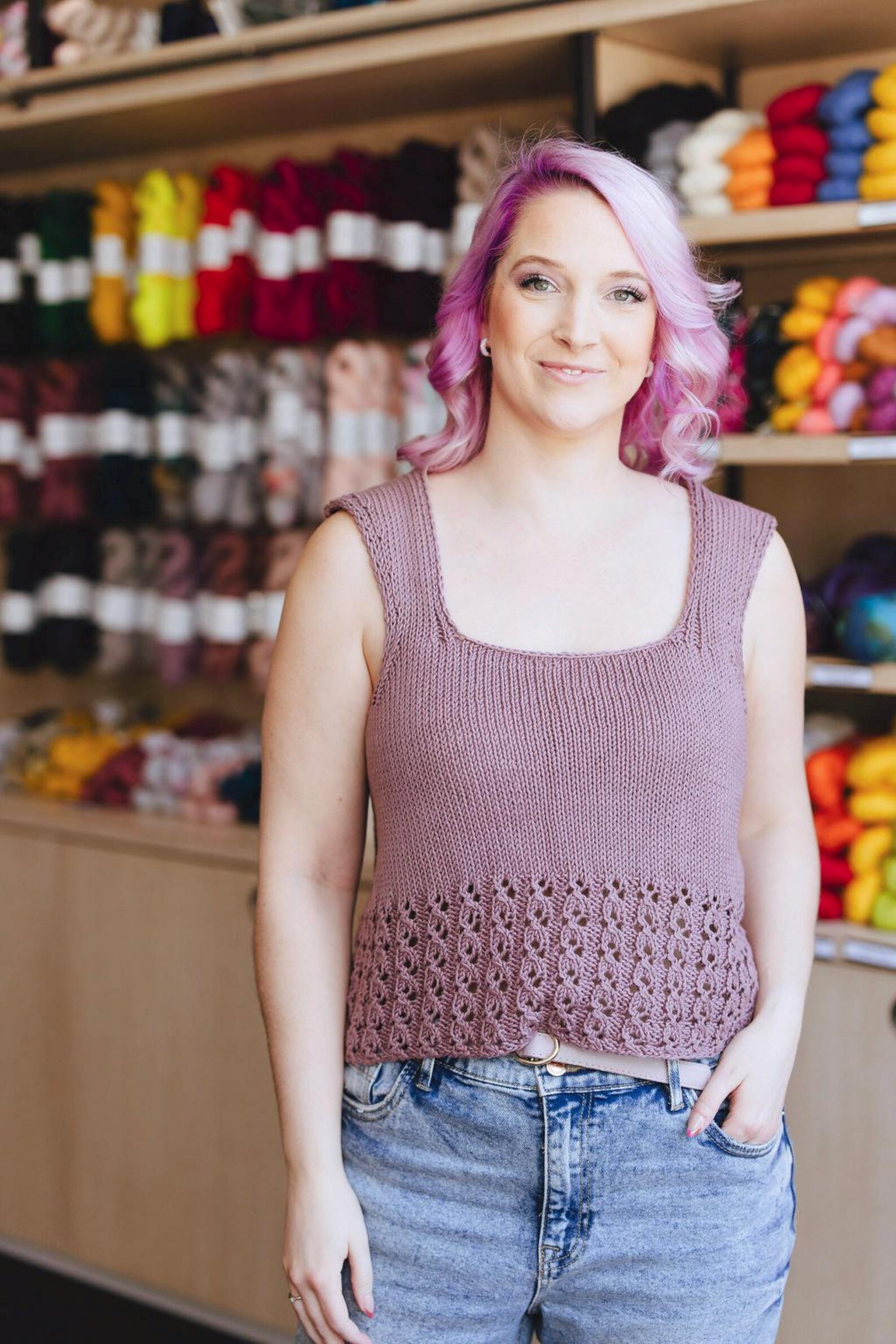 KNITTING PATTERN **little Lace Crop, Crop Top Knit, Knit Lace Tank ...