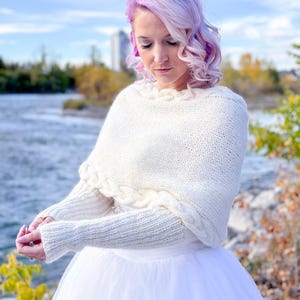 KNITTING PATTERN ** Braided Sweater Scarf, Scarf With Sleeves, Sneed ...