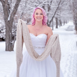 KNITTING PATTERN ** Snowfall Sweater Scarf, Scarf With Sleeves, Sneed ...