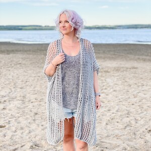 KNITTING PATTERN ** Lakeside Beach Wrap, Swimsuit Wrap, Knit Beach Wrap ...