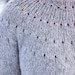 KNITTING PATTERN ** Easy Eyelet Yoke Sweater Pattern, Beginner Yoke ...
