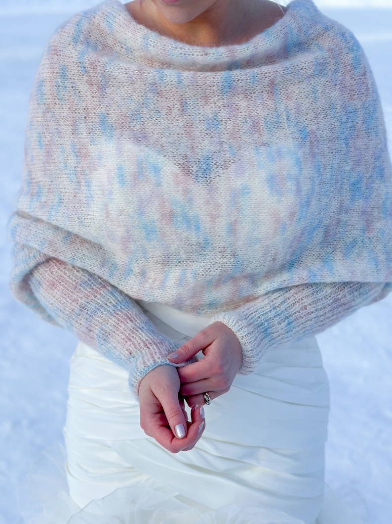 KNITTING PATTERN ** Cloudscape Sweater Scarf, Scarf With Sleeves, Sneed ...