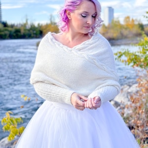 KNITTING PATTERN ** Braided Sweater Scarf, Scarf With Sleeves, Sneed ...